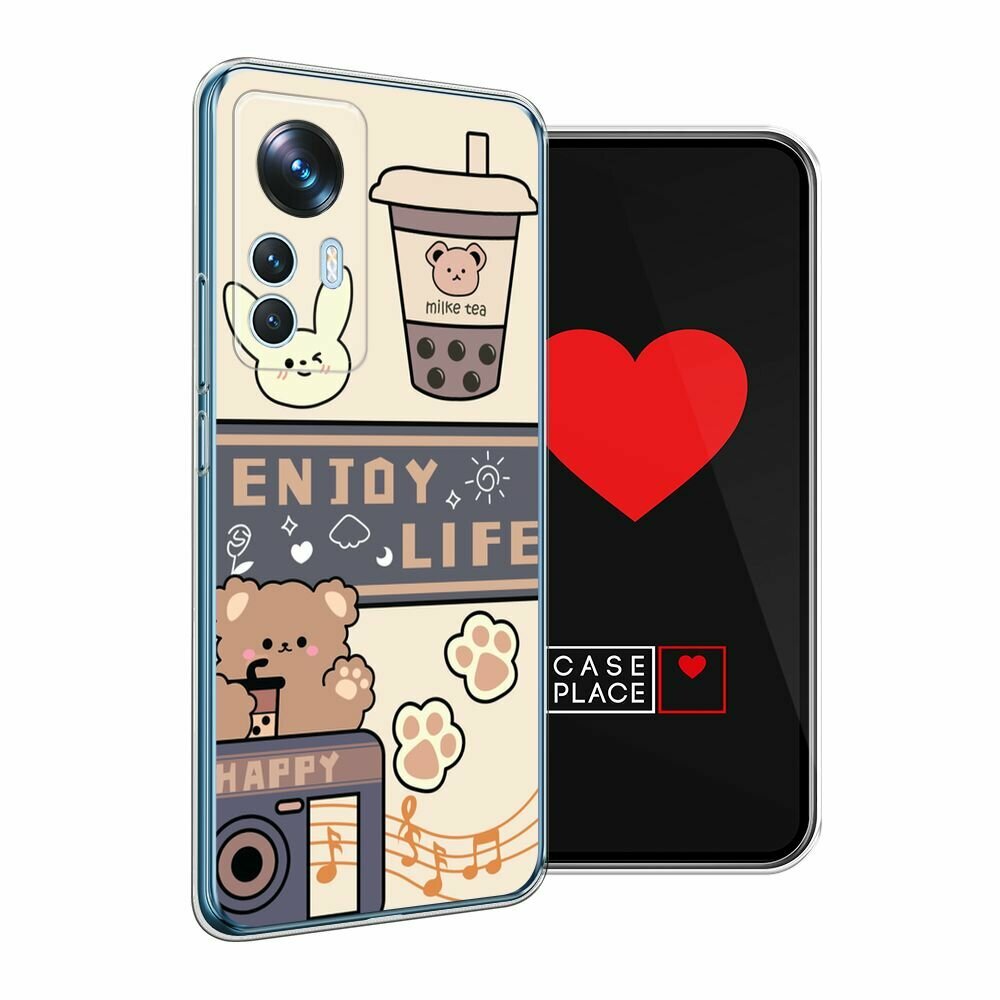 Чехол на Xiaomi 12T/12T Pro / Сяоми 12T/12T Про с принтом "Enjoy life 1" — фото 1