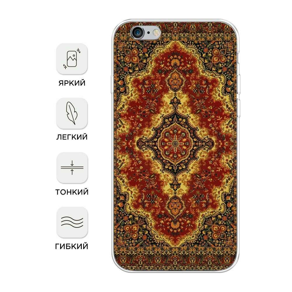 Силиконовый чехол на Apple iPhone 6 / Айфон 6 с принтом "Ковер" — фото 1