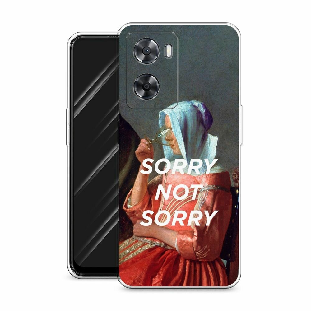 Чехол на Oppo A57 4G/A77 4G/A77s 4G/A57s / Оппо А57 4G с принтом sorry not sorry — фото 1