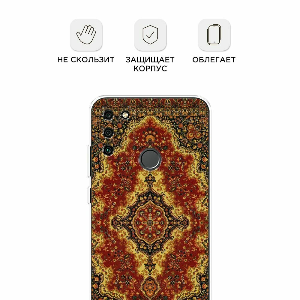 Силиконовый чехол на Honor 9A / Хонор 9А с принтом Ковер — фото 1