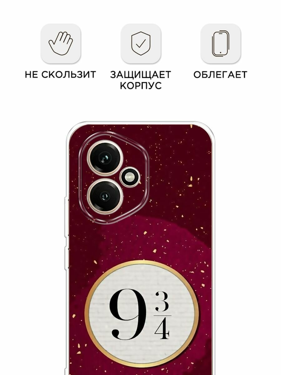 Силиконовый чехол на Honor 400 / Хонор 400 с принтом 9 и 3/4 — фото 1