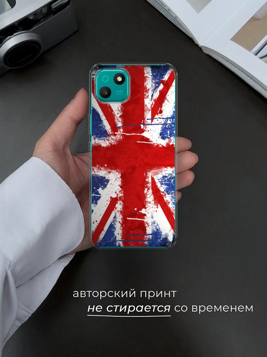 Чехол на Wiko T10 / Вико Т10 с принтом "Флаг Великобритании 2" — фото 1