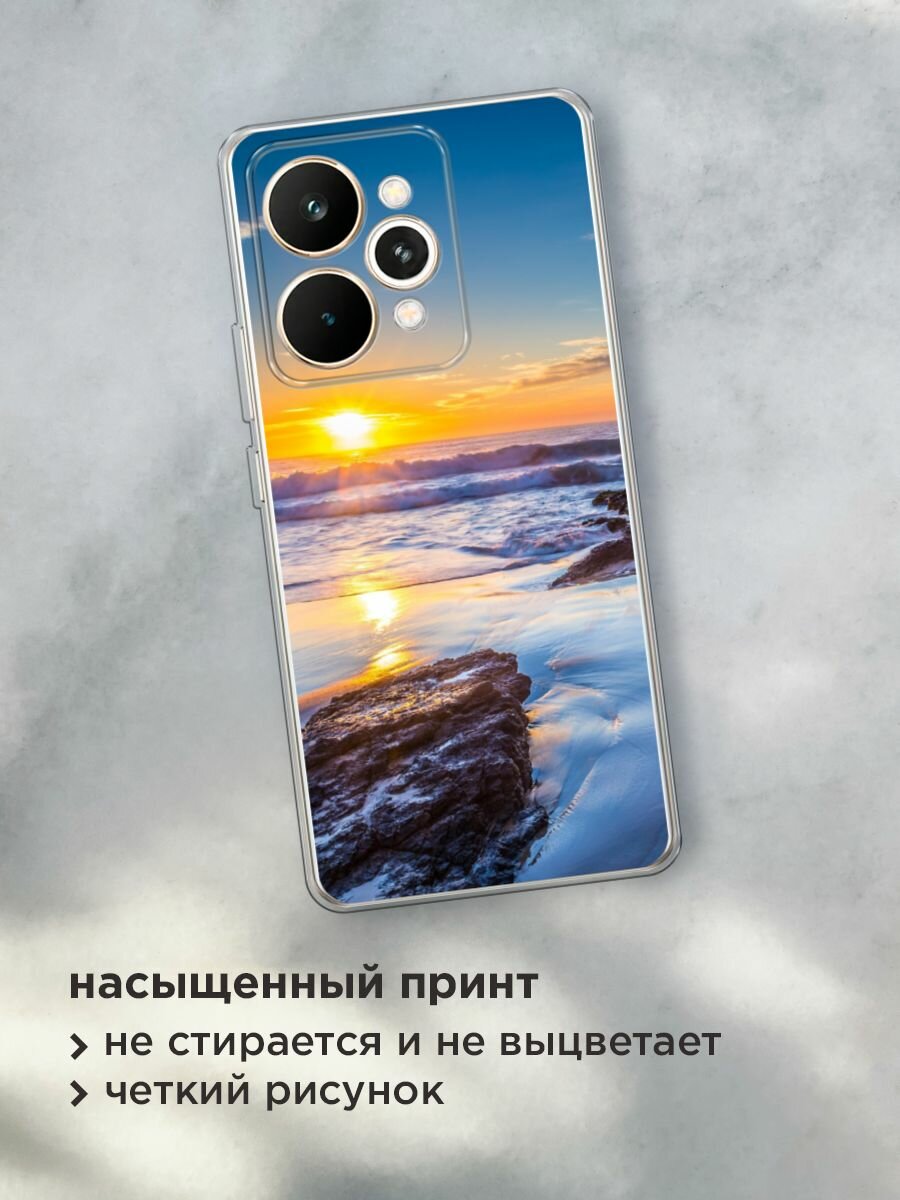 Силиконовый чехол на Realme 15 Pro / Реалми 15 Про с принтом "Восход 6" — фото 1