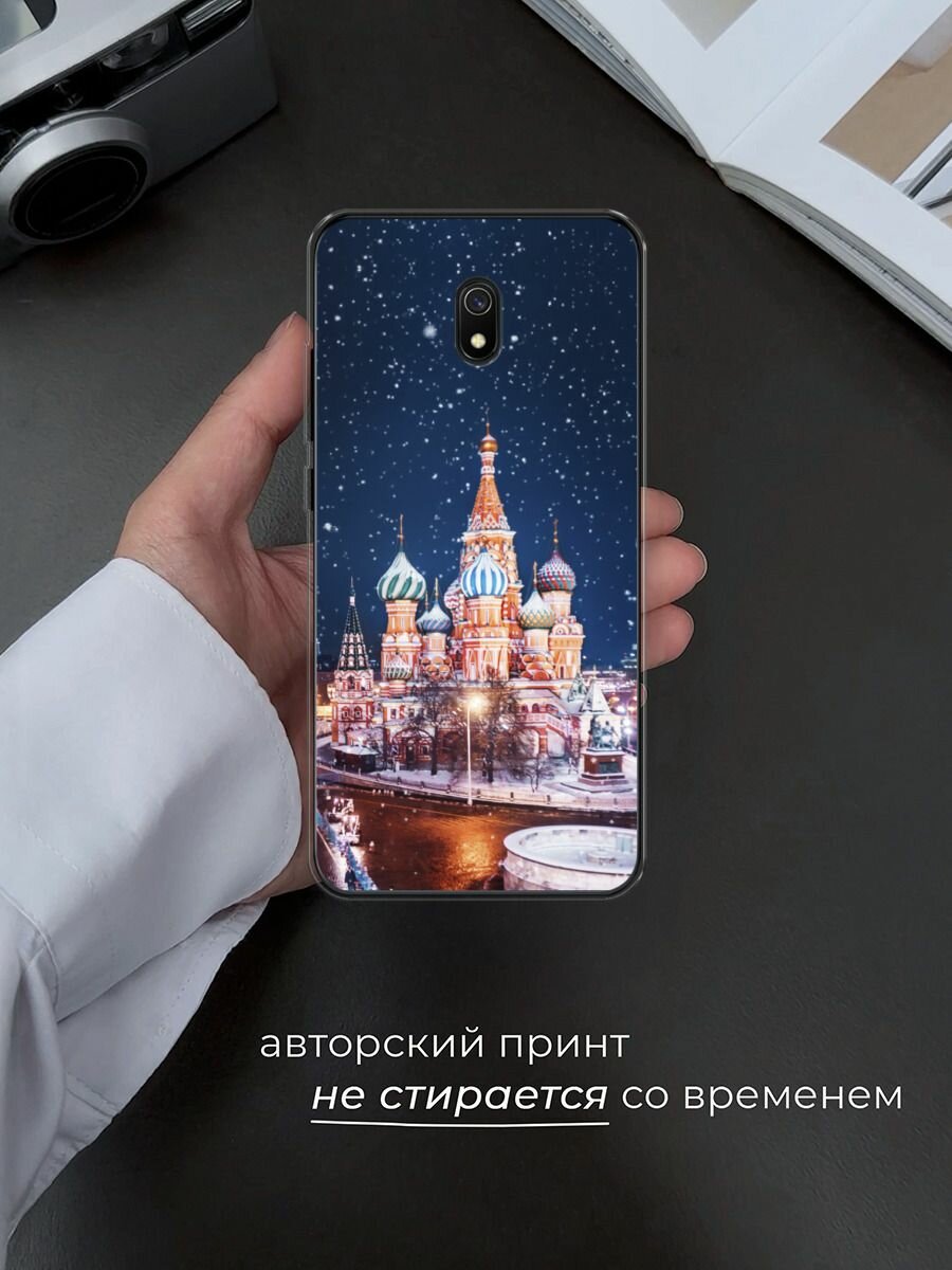 Чехол на Xiaomi Redmi 8A / Сяоми Редми 8А с принтом "Москва 1" — фото 1