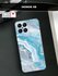 Чехол на Honor X8 / Хуавей X8 с принтом "Нежно-голубой мрамор"