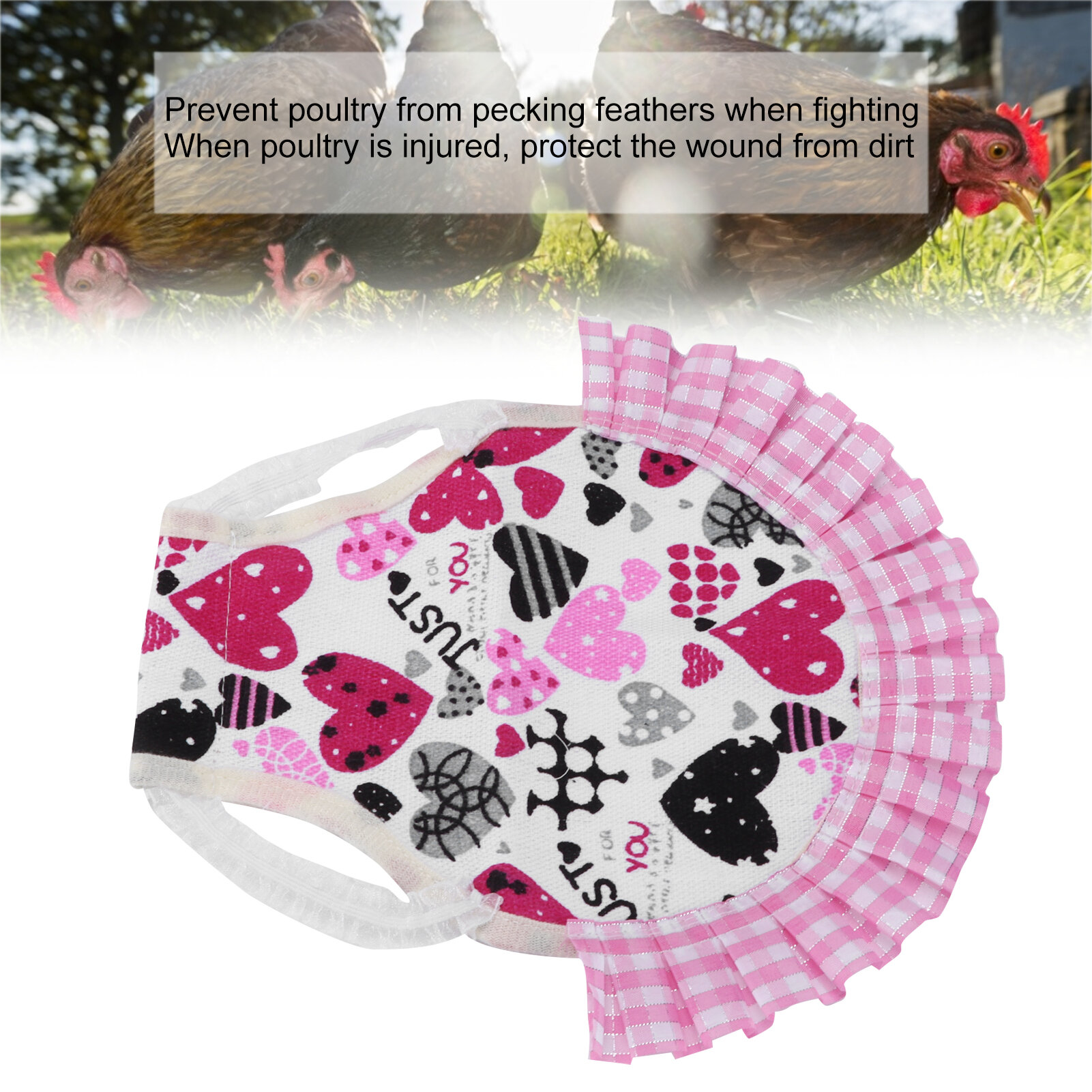 Куриные седла Мягкий многофункциональный куриный фартук с эластичными ремнями для кур, птицы