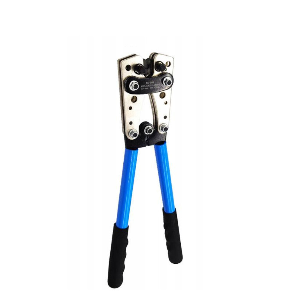 Пресс-клещи Шестигранный инструмент для обжима провода 10-0AWG 6-50 мм² Плоскогубцы для обжима кабеля аккумулятора Синий