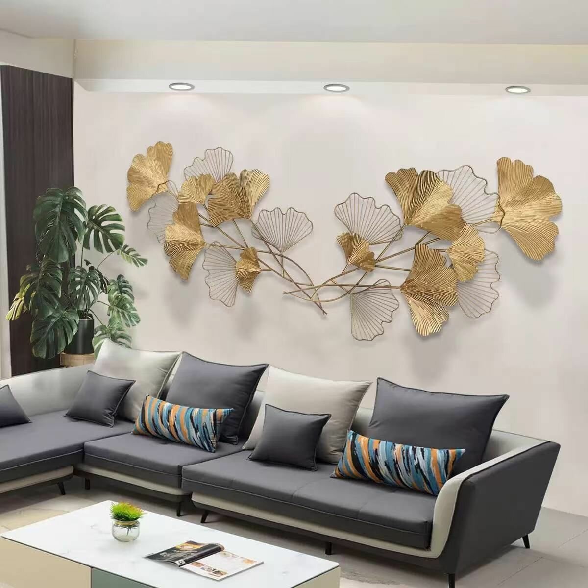 Объемное 3D панно на стену из металла, художественное украшение для интерьера