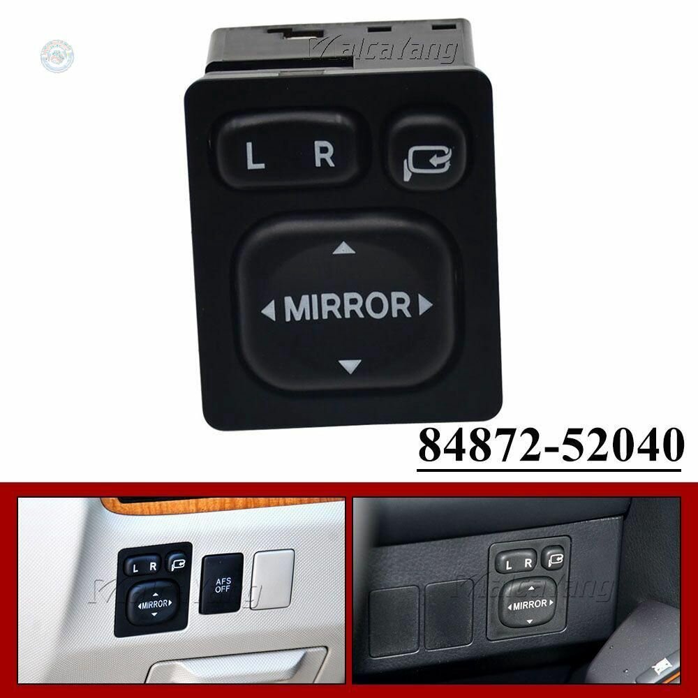 Кнопка регулировки зеркала для Lexus и Toyota 4Runner Corolla Prius Camry Vios, переключатель зеркал ABS-пластик, замена 84872-52040