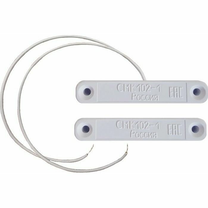 Магнито-контакт СМК-1 белый Извещатель магнитоконтактный