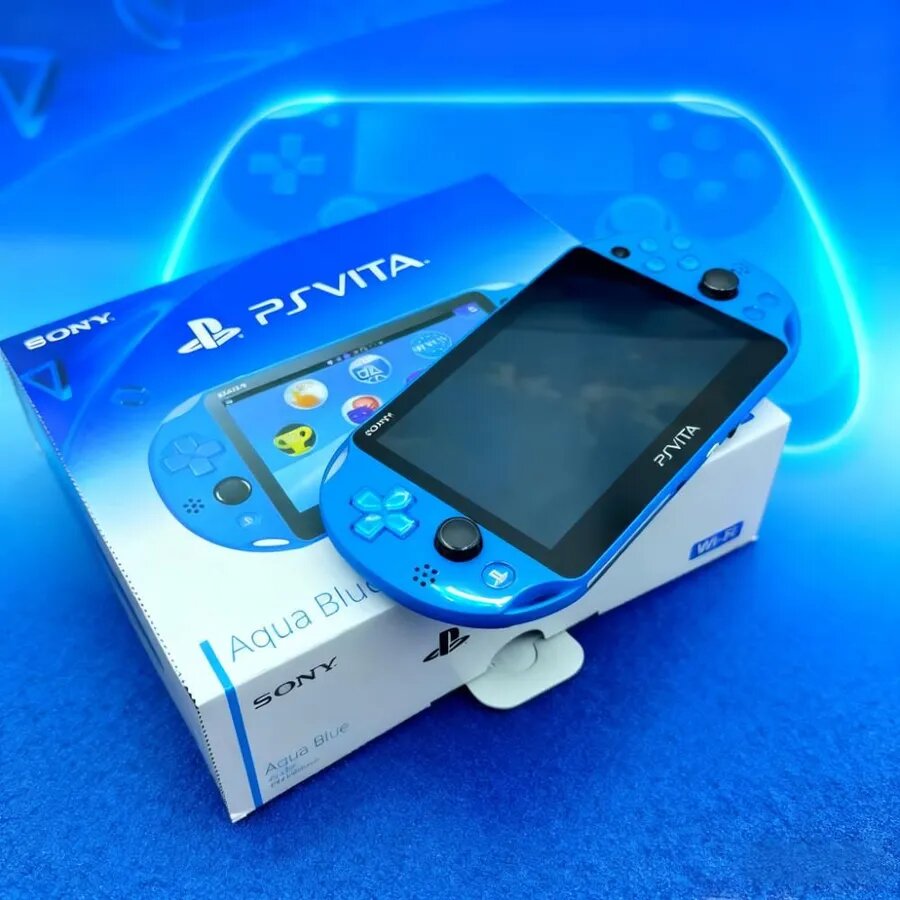 Новый игровой оригинал Sony PS Vita Blue Wi-Fi 100+!