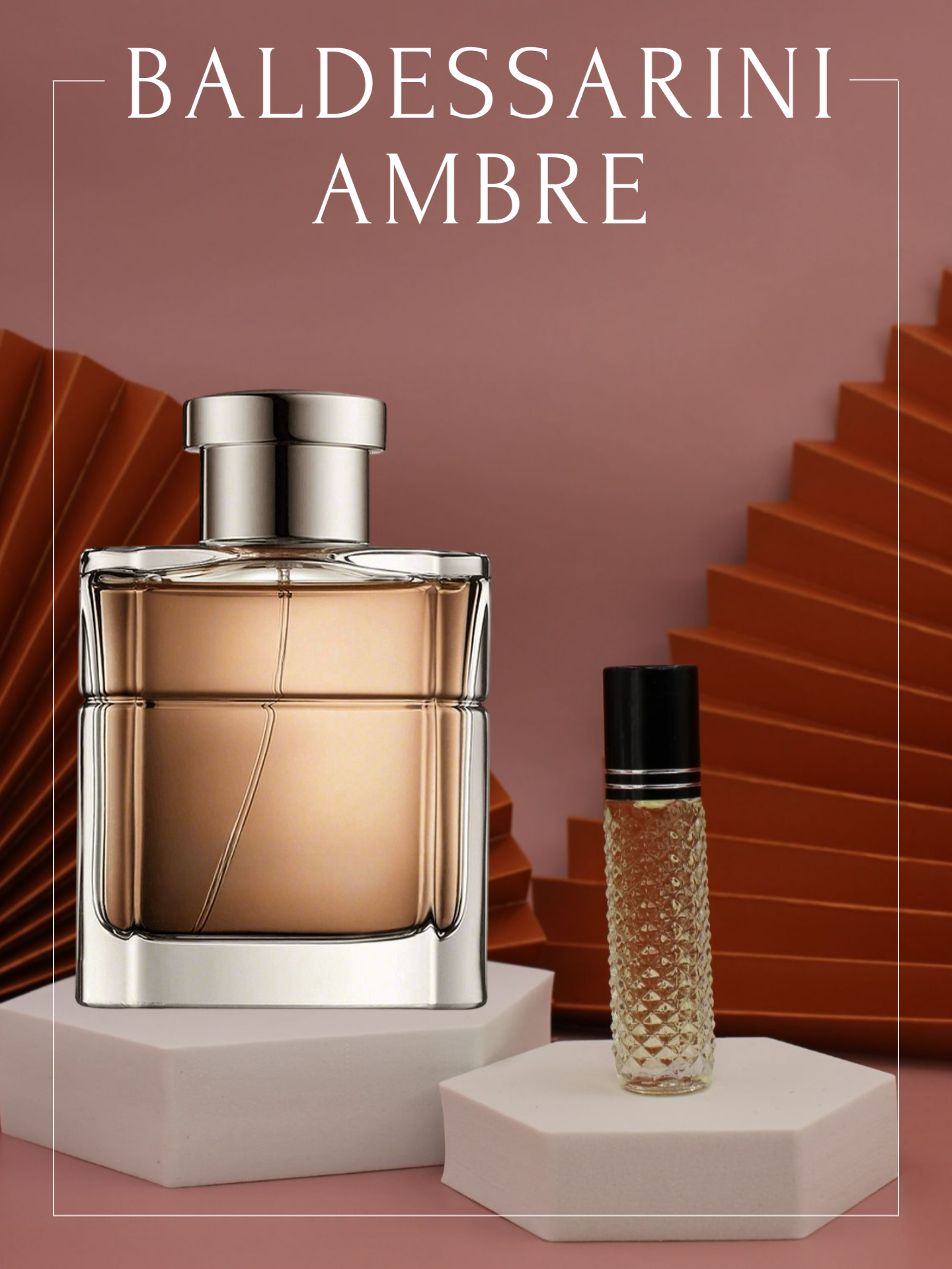 Духи масляные Baldessarini Ambre; Timeless Perfume; Балдессарини Амбре роликовый флакон 8 мл