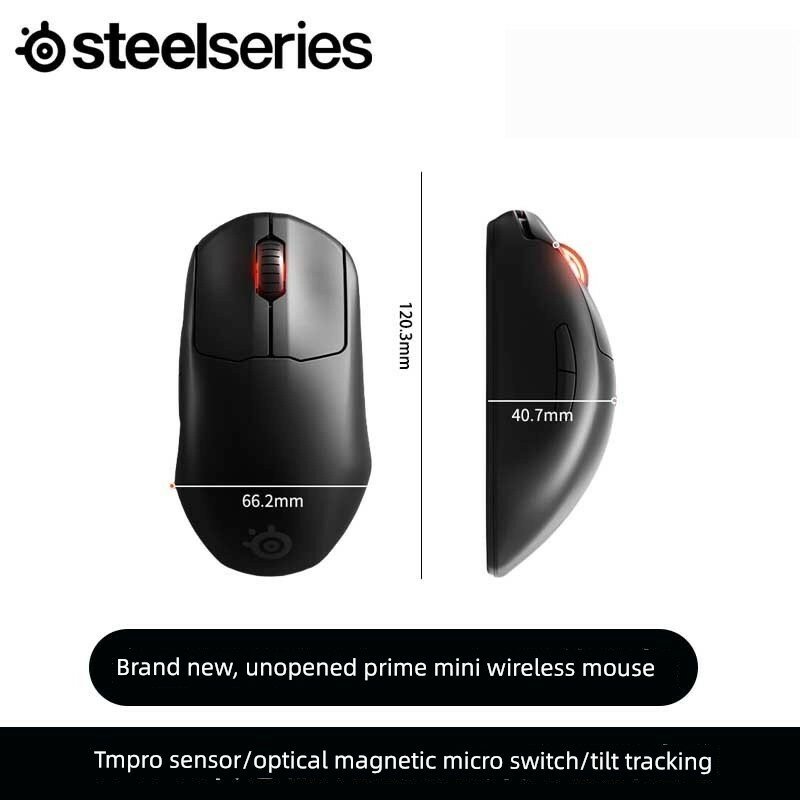 SteelSeries Prime Беспроводная Мышь Официальные Принадлежности Включены