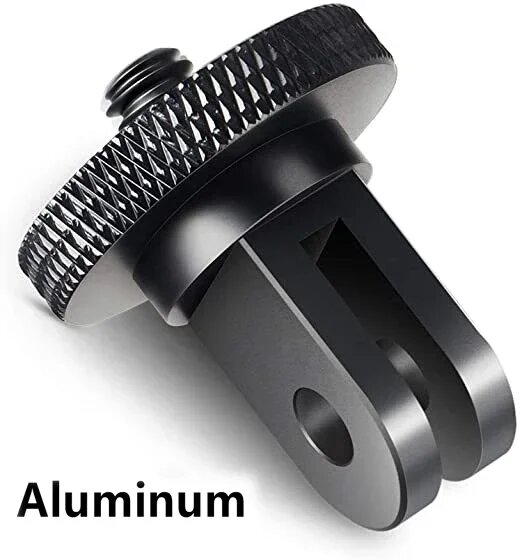 Мини-адаптер Из Алюминиевого Сплава 1/4 Дюйма Для Штатива GoPro Hero 8/7/6/5/4, Черный Sjcam M10 Xiaomi Yi 4K Eken