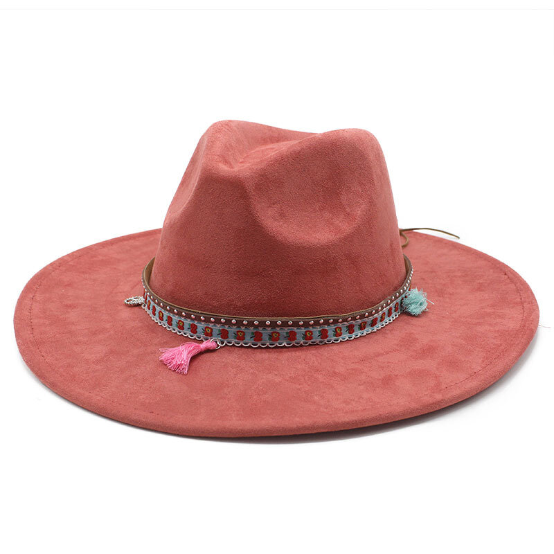 Многоцелевая Джазовая шляпа черная 2025 Унисекс Осень Защита от солнца Шерсть / MOM-013