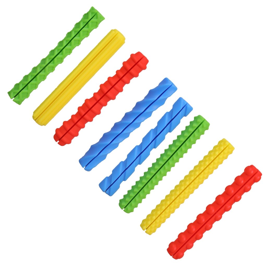 8/12 шт Силиконовая ручка для детей и взрослых Эргономичный инструмент для письма Силиконовая ручка для рукописного ввода для левшей/ правшей