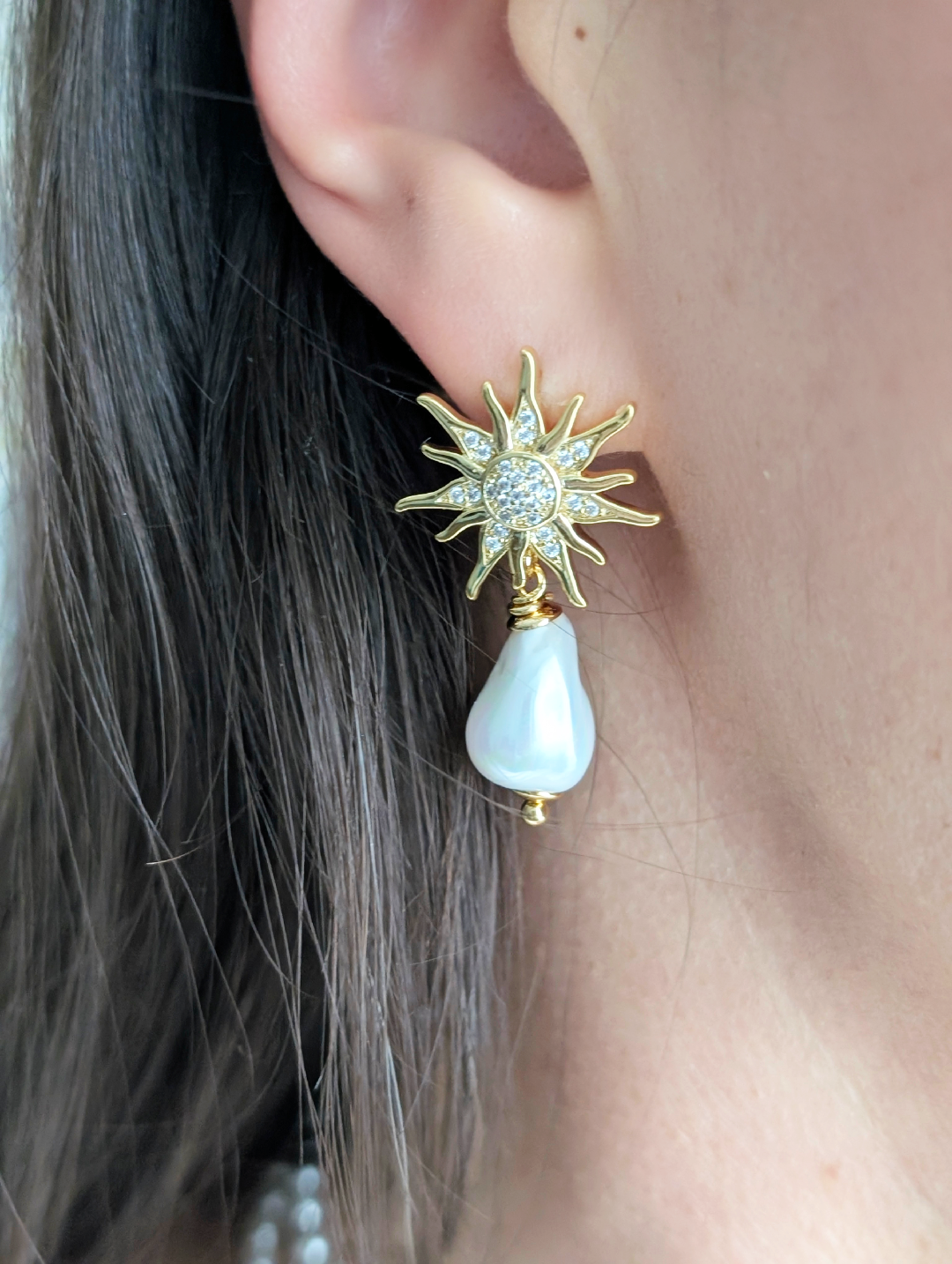 Серьги LAVANDER bijou, фианит