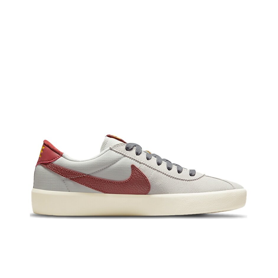 Кроссовки NIKE SB Bruin, размер EU 38.5 стопа (24CM), серый/красный — фото 1