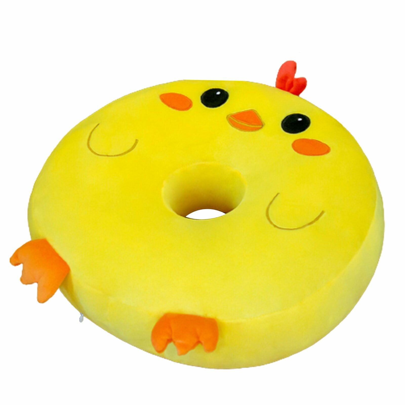 Фруктовые животные: круглая плюшевая подушка