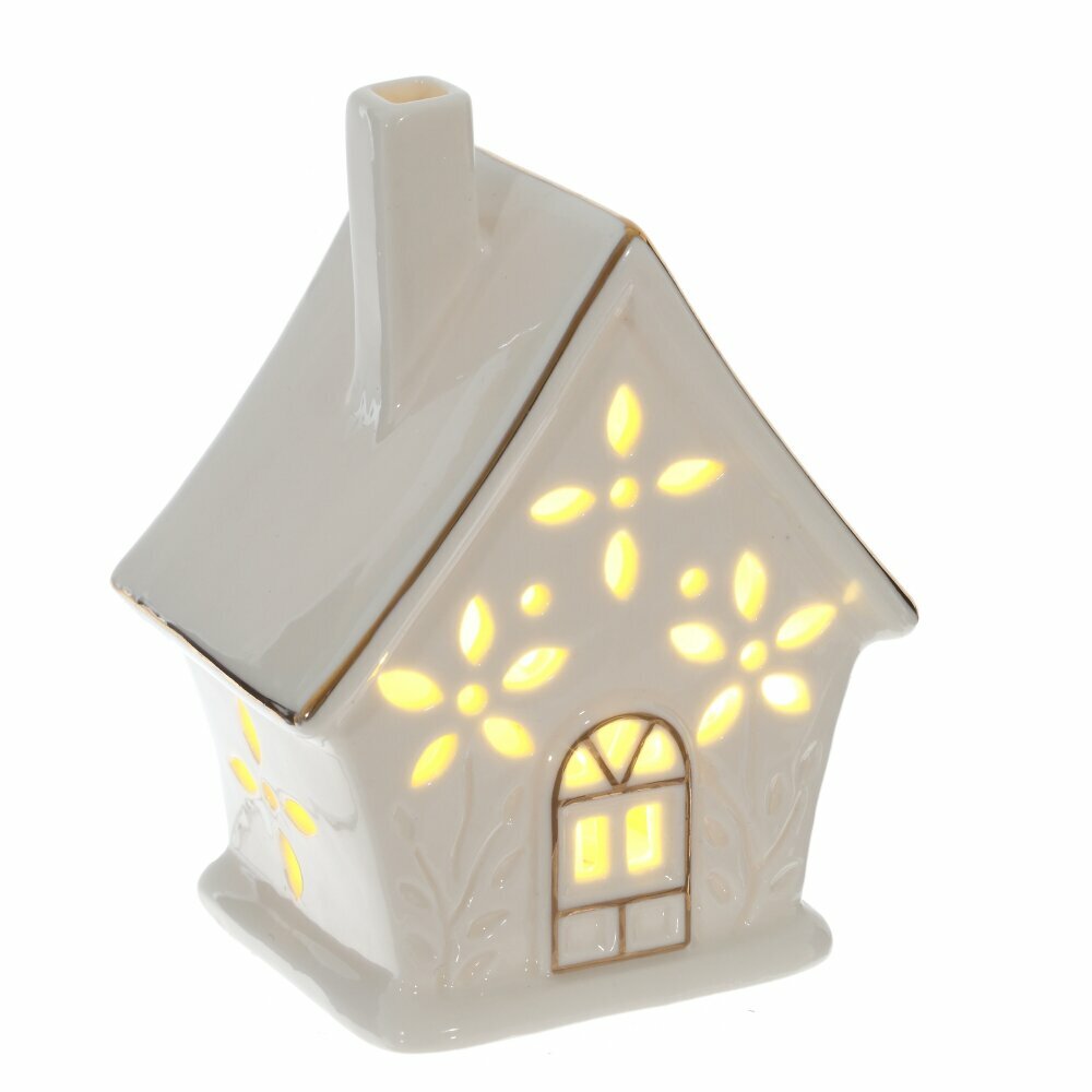 Статуэтка Дом (подсветка, 3xLR44 н/п), 9х6,5х12 см KSM-819214