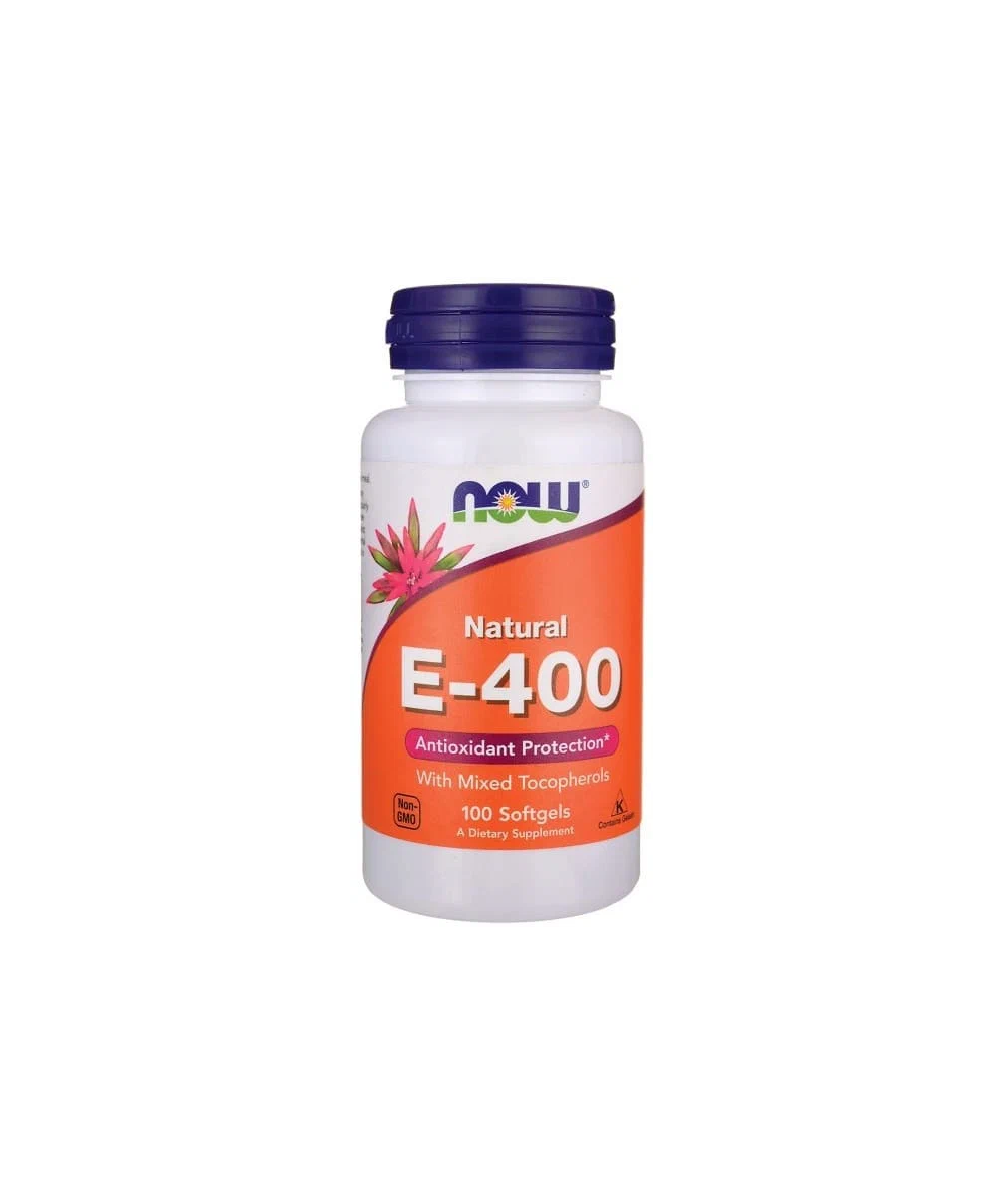 NOW Foods Vitamin E-400 IU Mixed Tocopherols, Витамин Е-400 100 гел. капсул