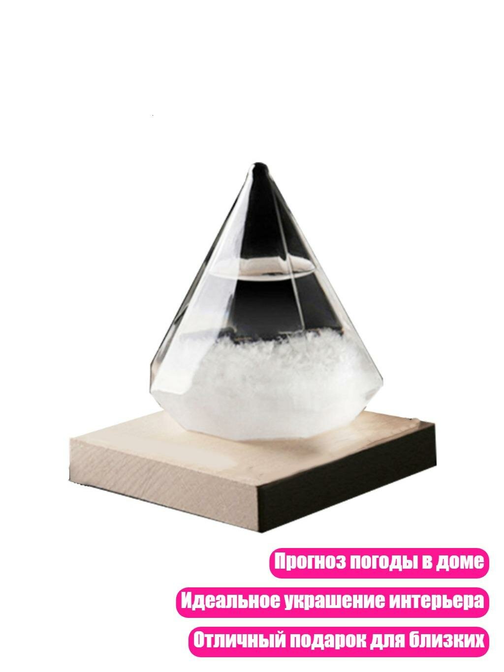 Стеклянный барометр "Шторм", E