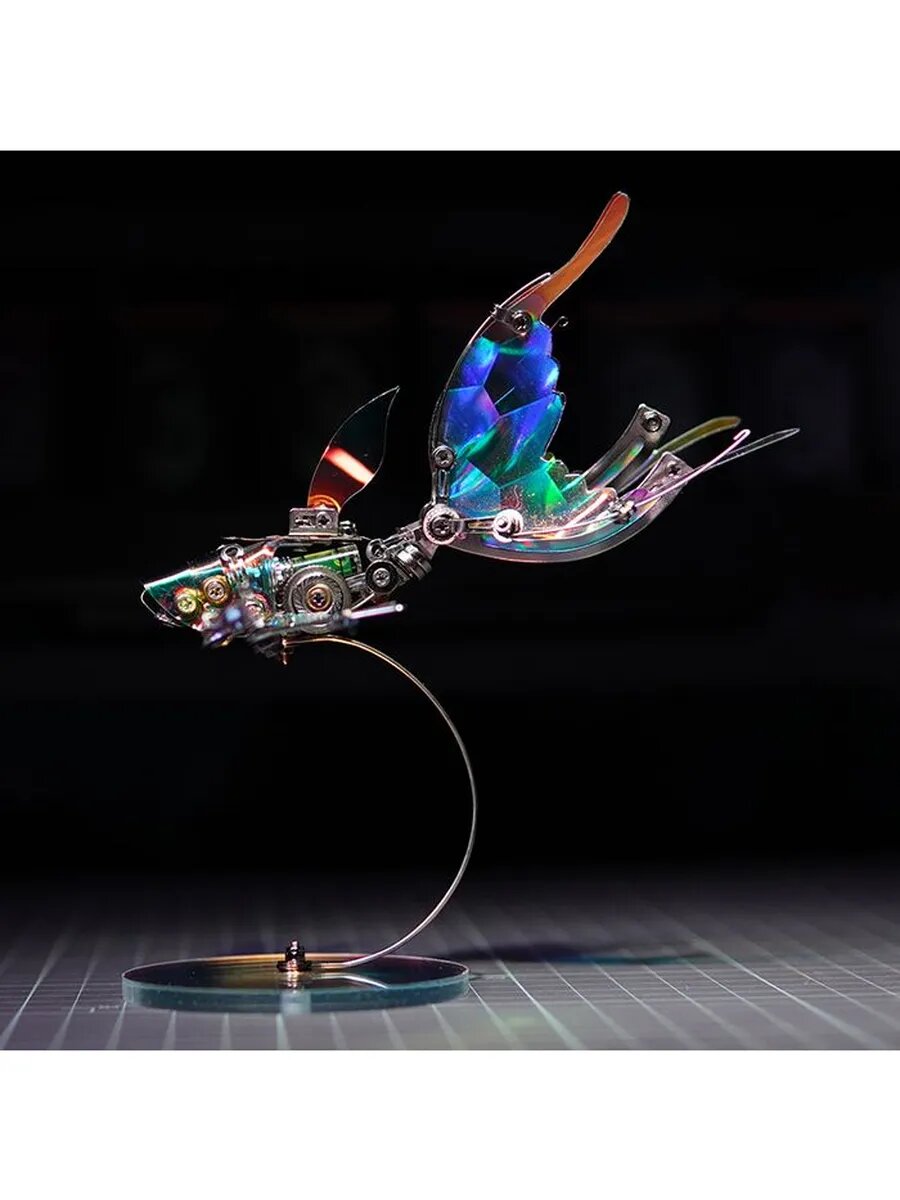 Механическая рыба-бабочка (2.0 Аврора, металл)