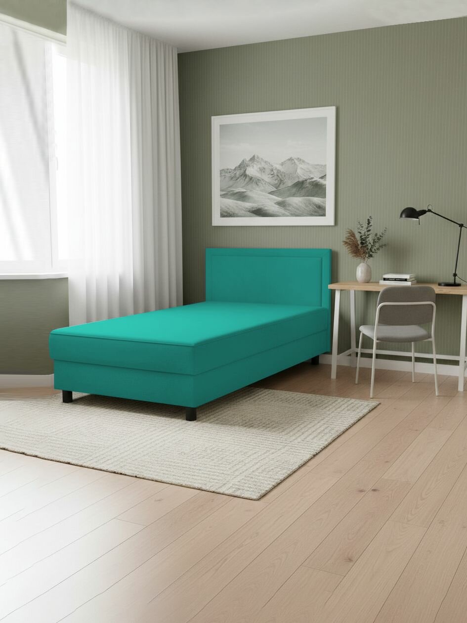 Тахта Прима фокус- мебельная фабрика 90х200х86 см мятно-зеленый