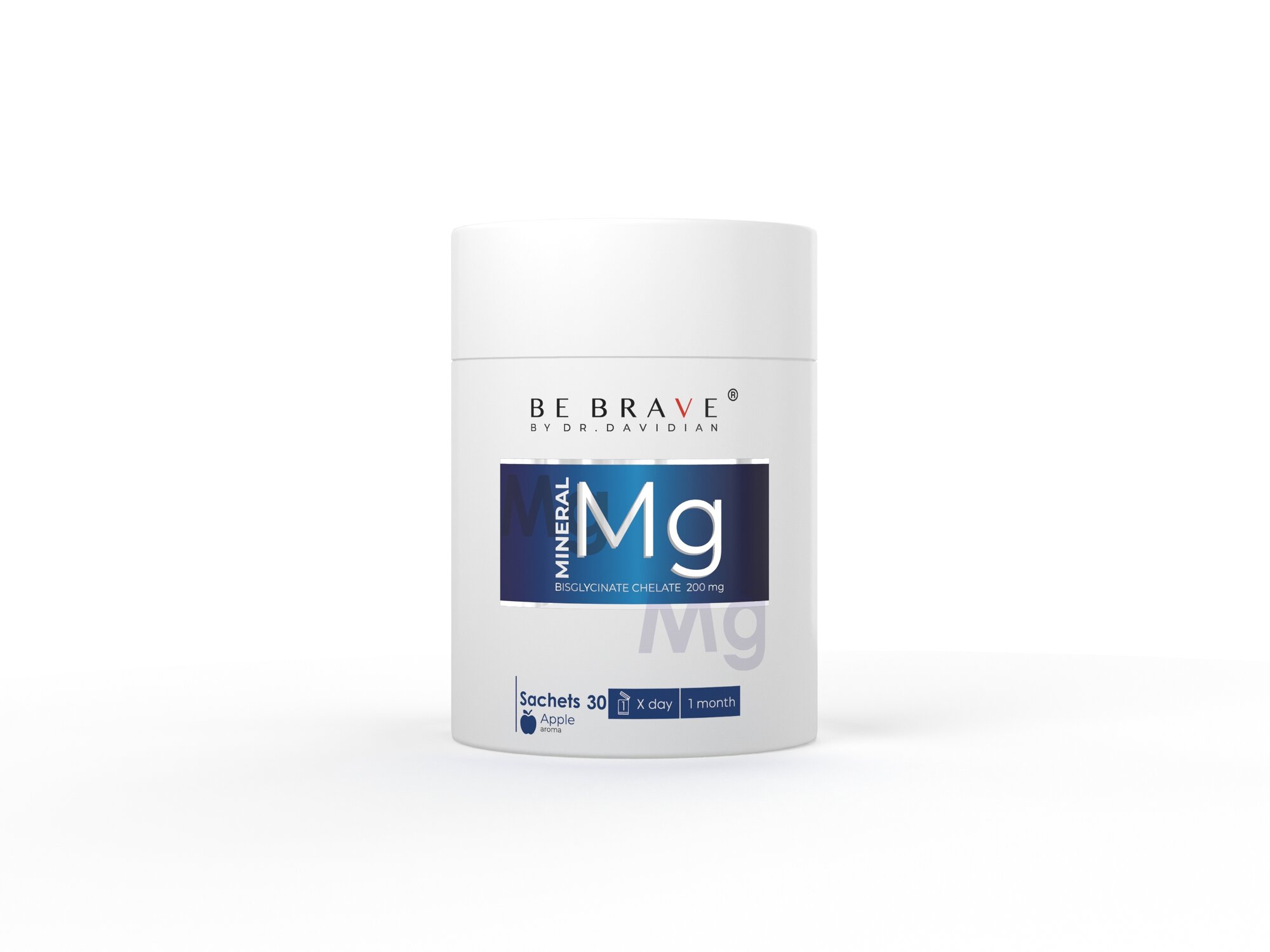 BE BRAVE Магний Хелат Бисглицинат в саше, хелат для спокойствия и сна, быстрое растворение, 30 порций
