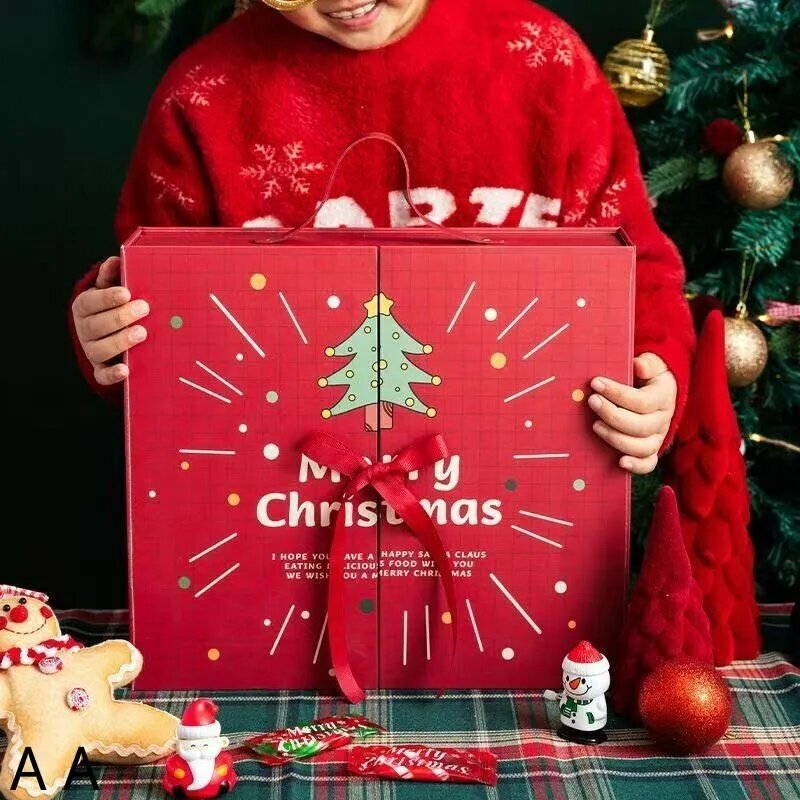 Рождественский адвент-календарь подарочная коробка, пустая коробка