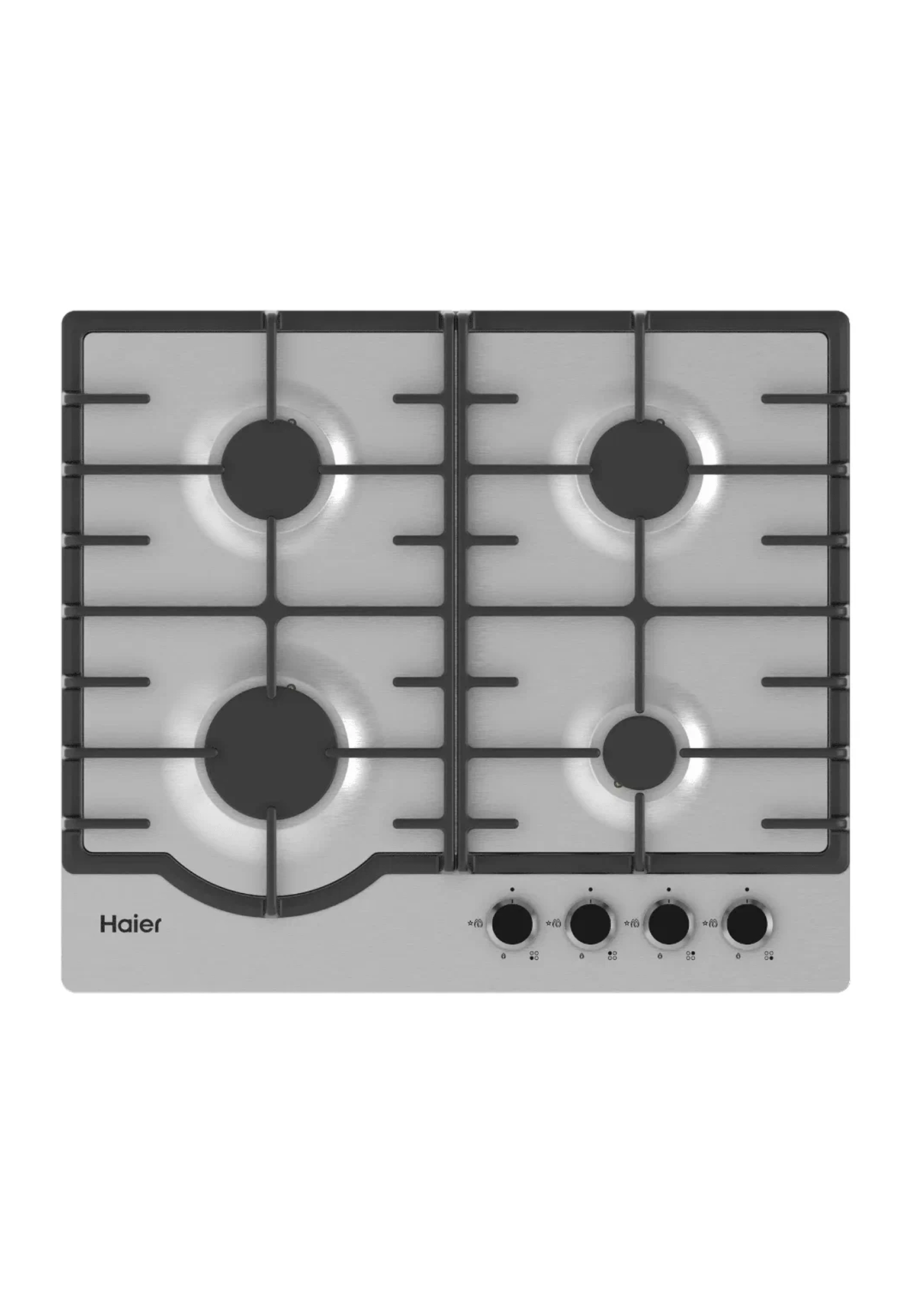 Варочная панель Haier HHX-M64RNX, нержавеющая сталь, 4 конфорки, газ-контроль