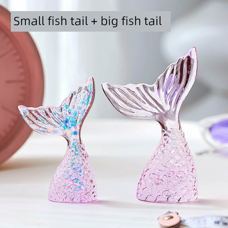 Декор для аквариума: хрустальные украшения в виде хвоста русалки, настольные микроландшафты, креативные аквариумные