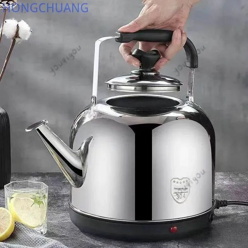 Электрический чайник DFQ5, с автоматическим подогревом, 5 литров R I, серебристый, черный