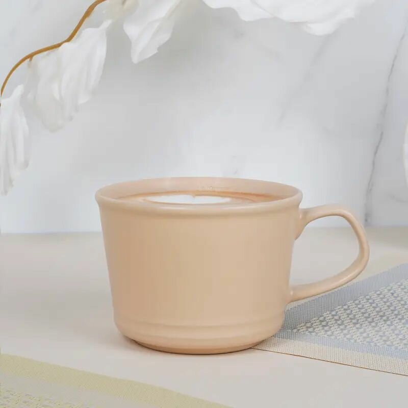 Кружка 500 мл. из керамики для больших порций чая, какао или ароматного кофе