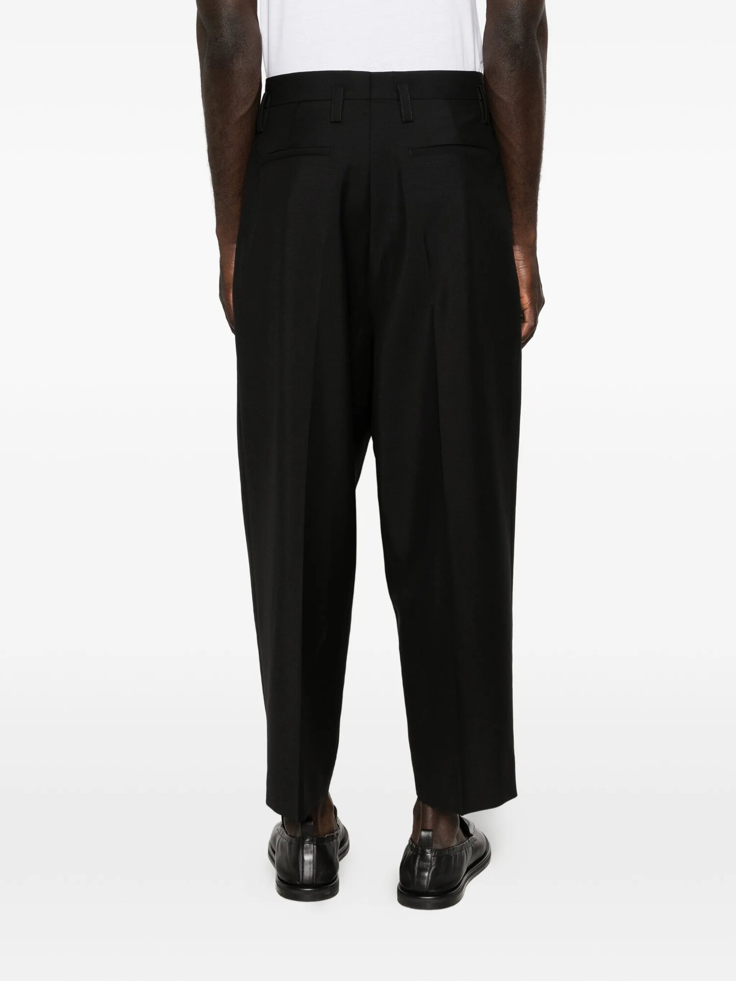 Брюки Jil Sander Pleated cropped trousers, размер 48 — фото 1