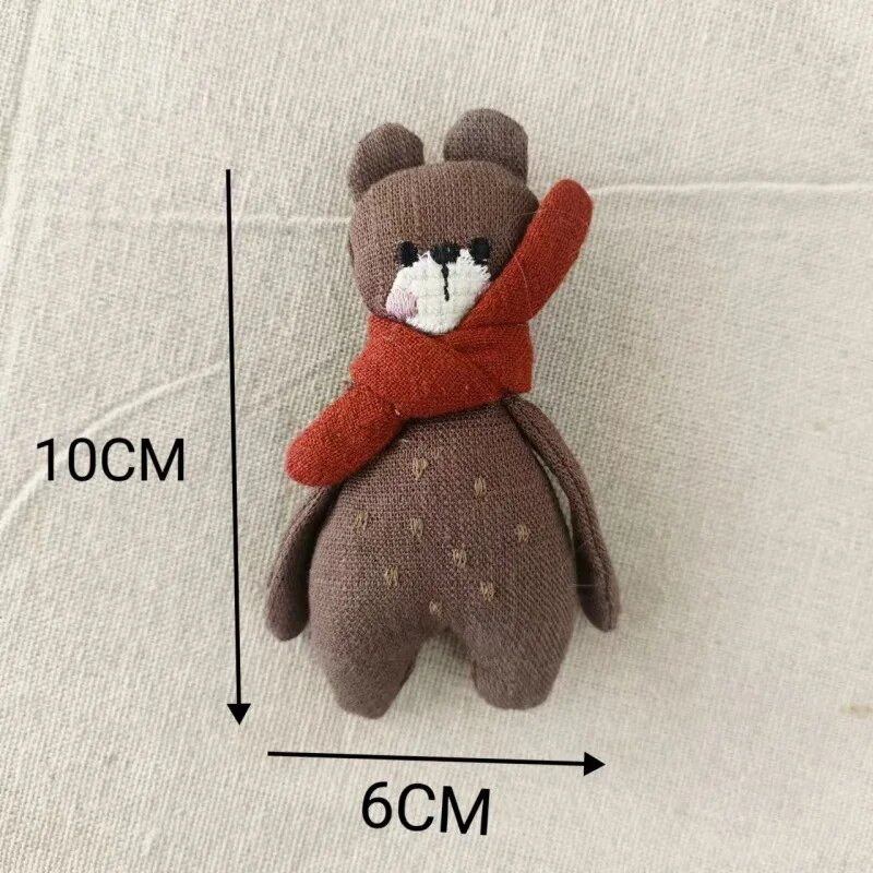 Плюшевый медведь брошь, 10х6 см, Bear brooch