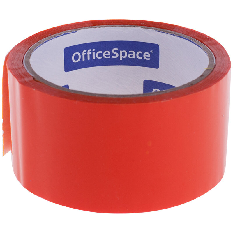 Клейкая лента упаковочная OfficeSpace, 48 мм х 40 м, 45 мкм, оранжевая