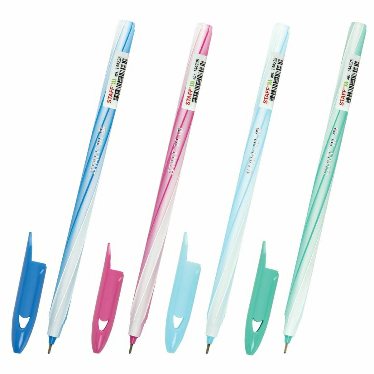 Ручка шариковая Staff Candy Pastel (0.3мм, синяя) (144235), 50шт.
