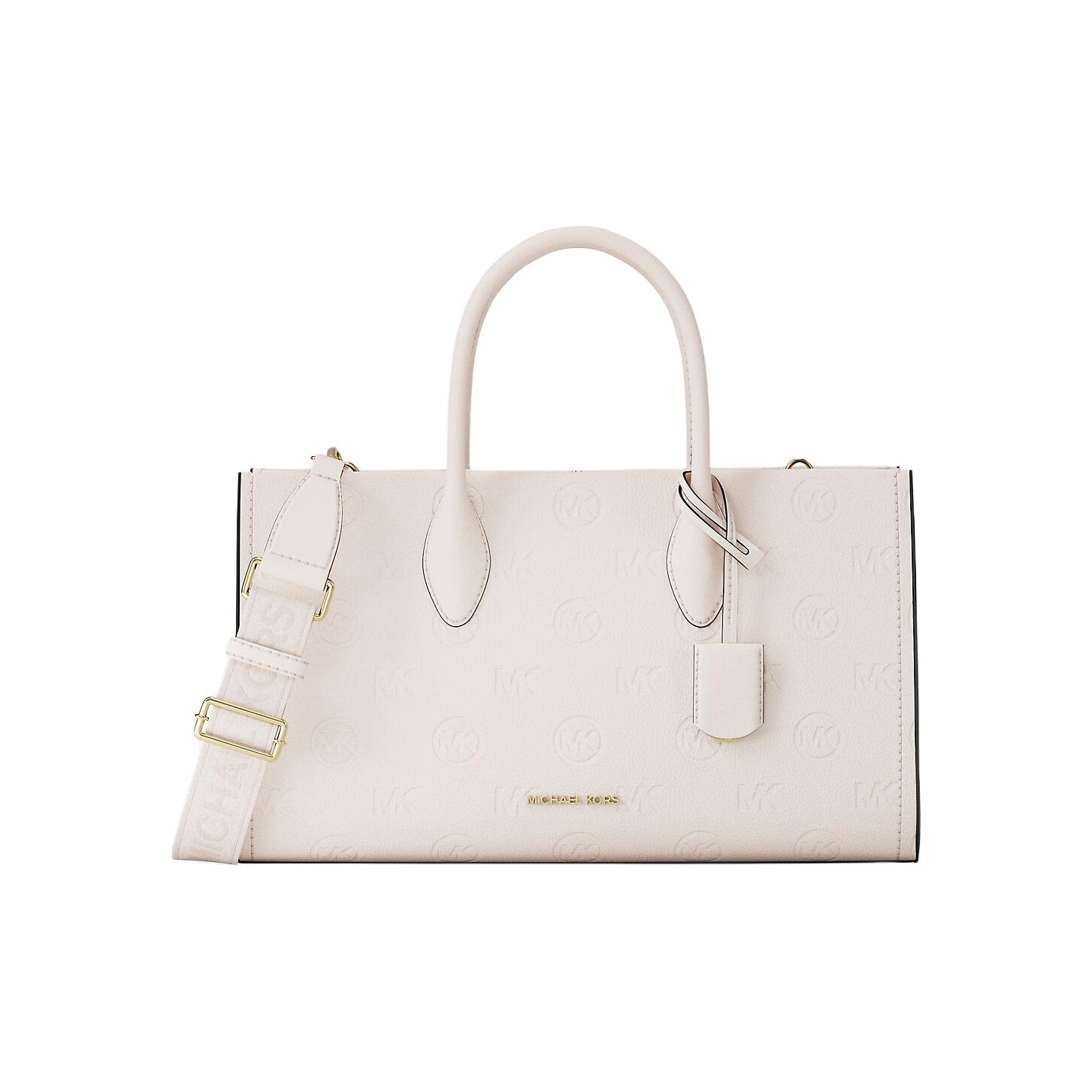 Сумка MICHAEL KORS, фактура матовая, молочно-белый — фото 1