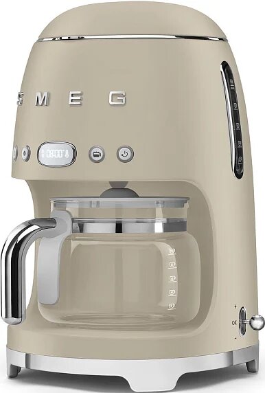 Кофеварка капельная Smeg DCF02MLMEU, 10 чашек, коллекция Стиль 50-х