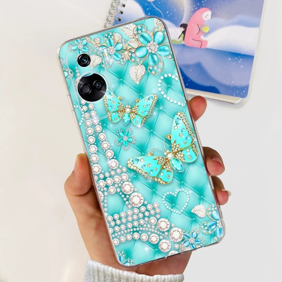 Чехол-накладка для Honor 90 Lite, задняя панель с рисунком
