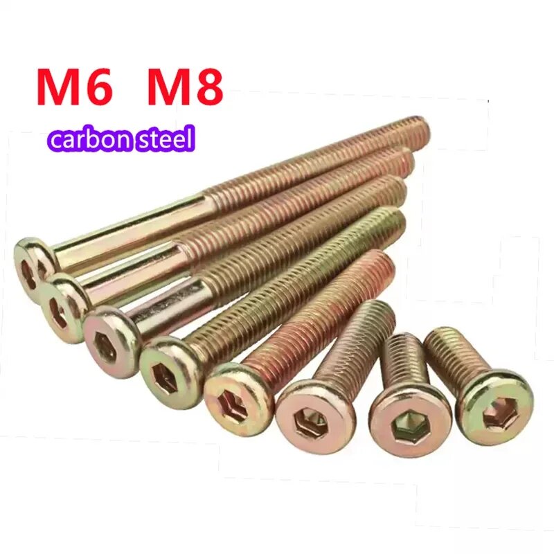 Болты М6-М8 из углеродистой стали цвета цинк M8-3pcs, 70mm(baby tooth)