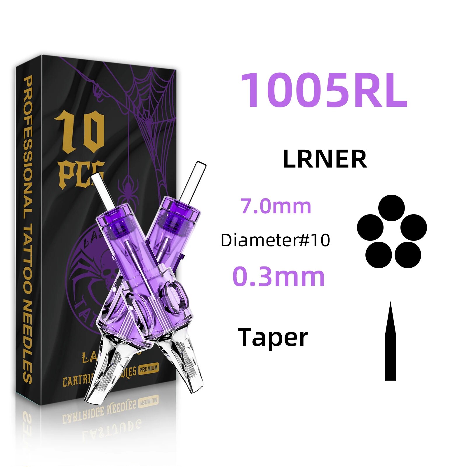 LASTJUDG Иглы для татуажа 10 штук 1005RL