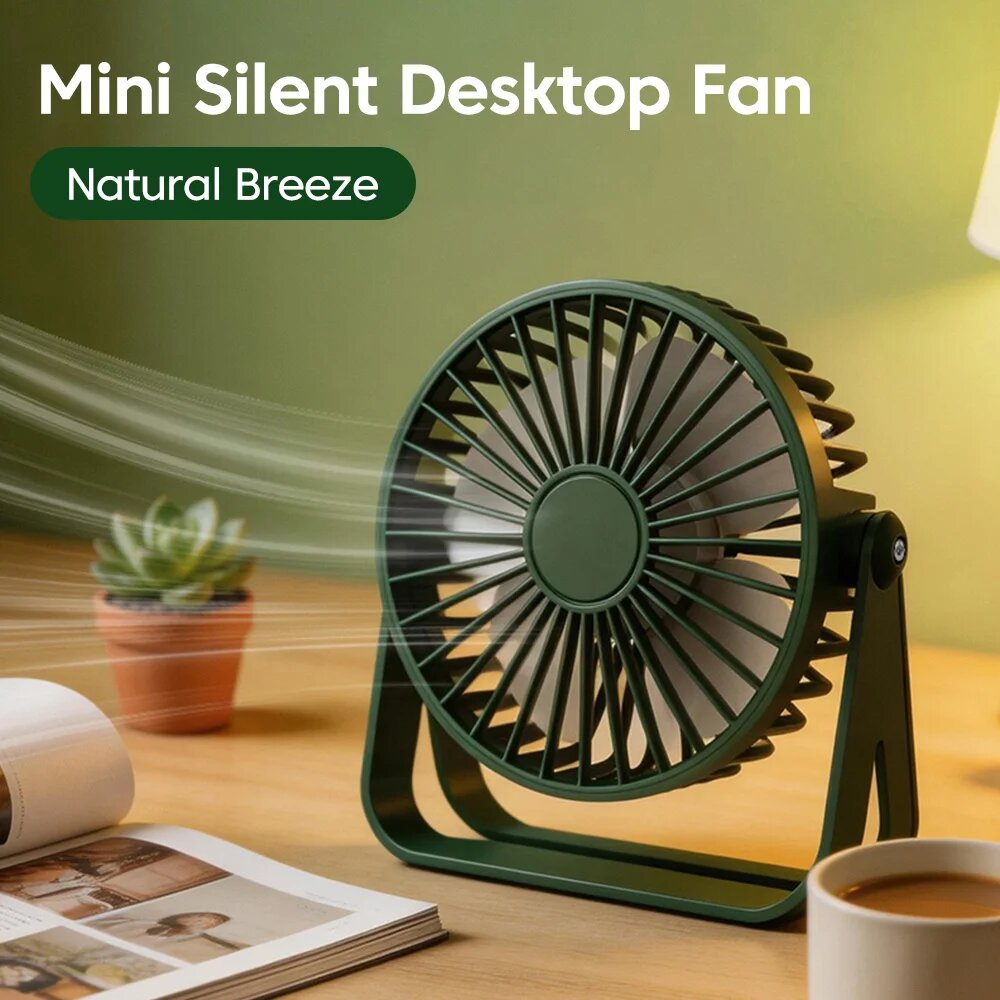Мини USB вентилятор для дома Green — фото 1
