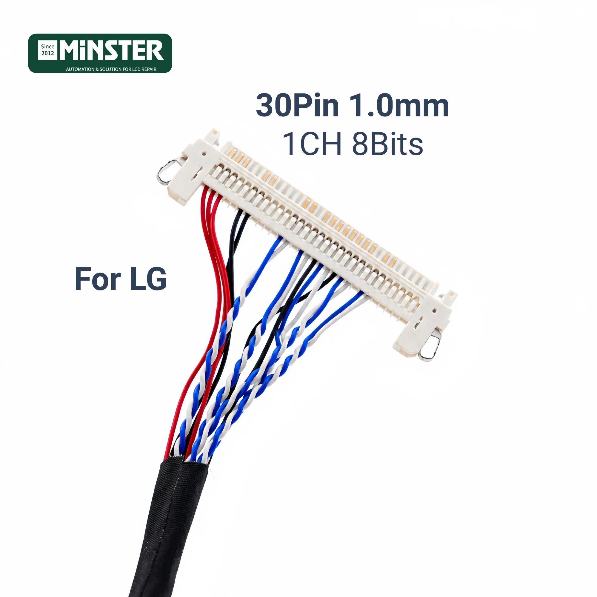 Кабель LVDS 30pin 1.0mm 1CH 8Bits For LG