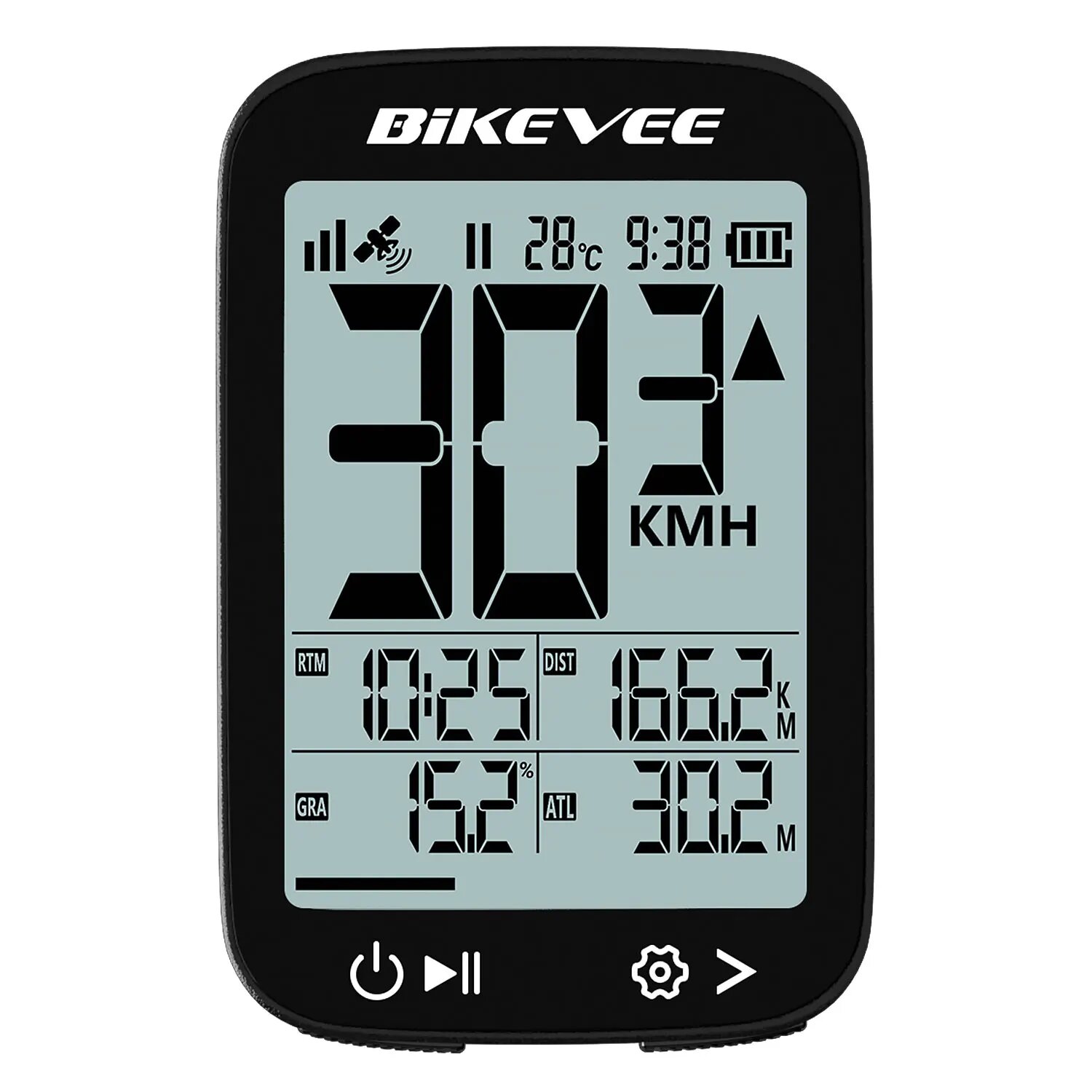 Bikevee велокомпьютер GPS Black-1