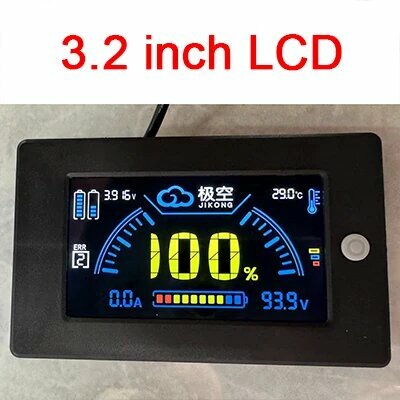 3.2" LCD BMS для LiFePO4 аккумулятора, 8S/16S, 48V