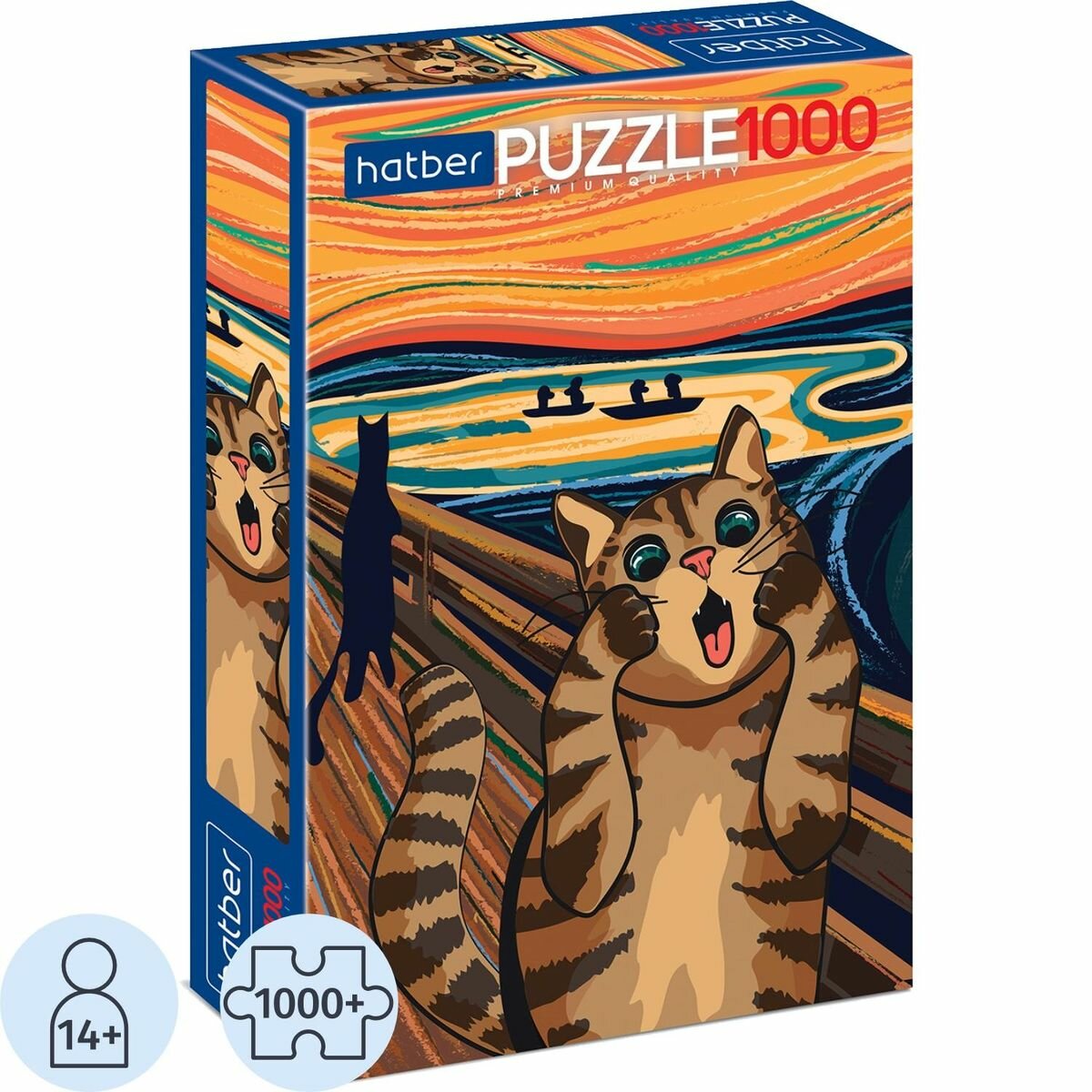 Пазл 1000 элементов Hatber Premium Кот Мунка (2487777)