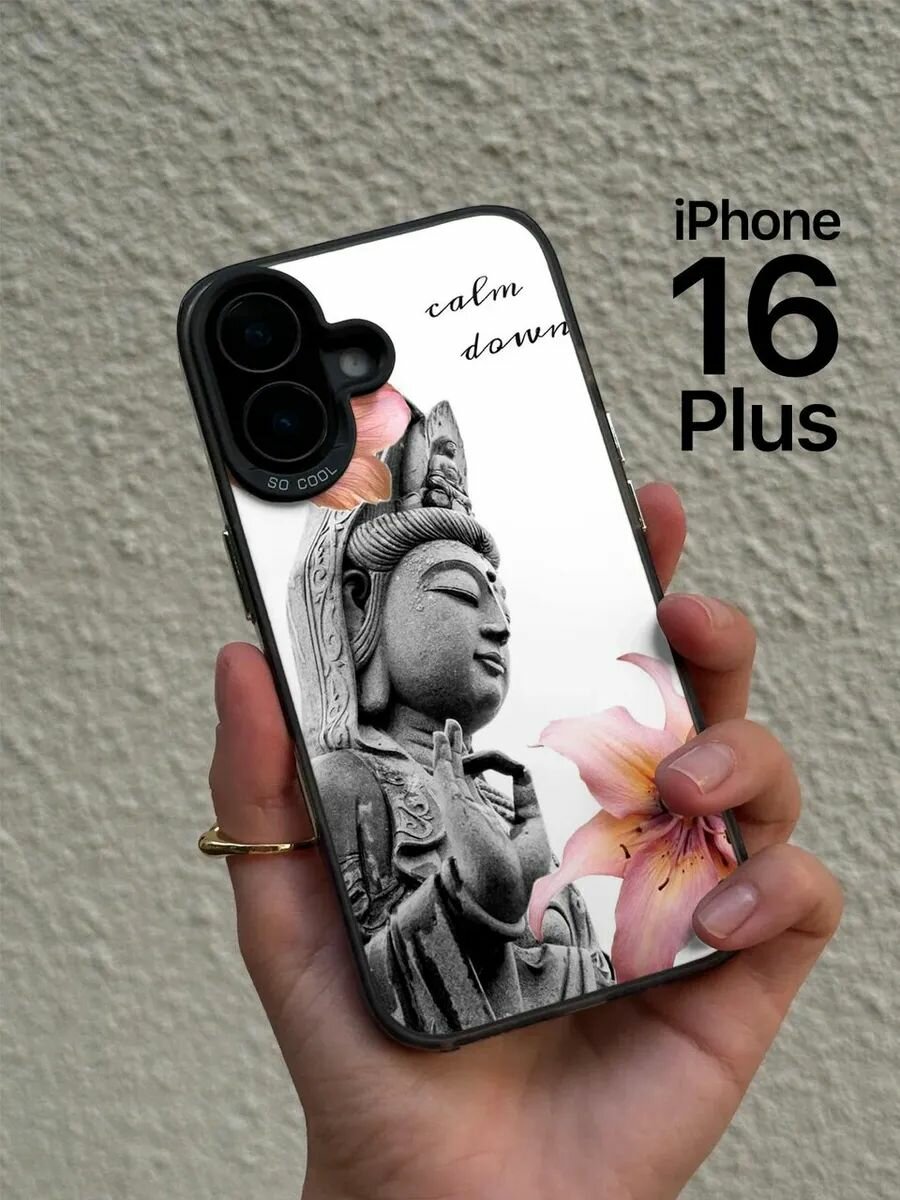 Чехол на Iphone 16 Plus с буддой