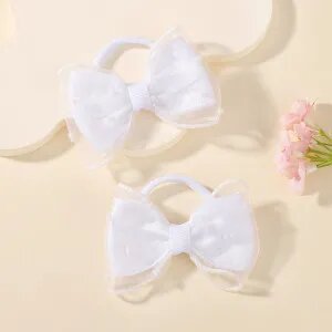 2 шт. эластичных резинок для волос KIDS BOWS с бантами для девочек FQ5387-2A-18
